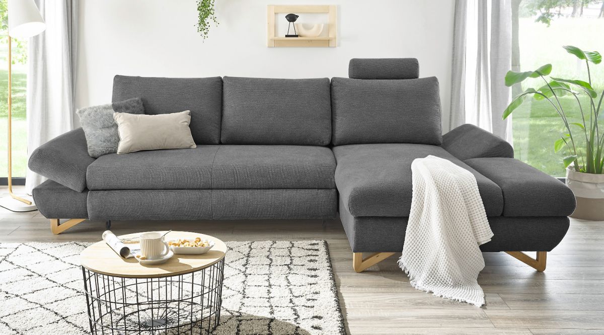 Wunderbar Sofa Grau Stoff Ebenbild