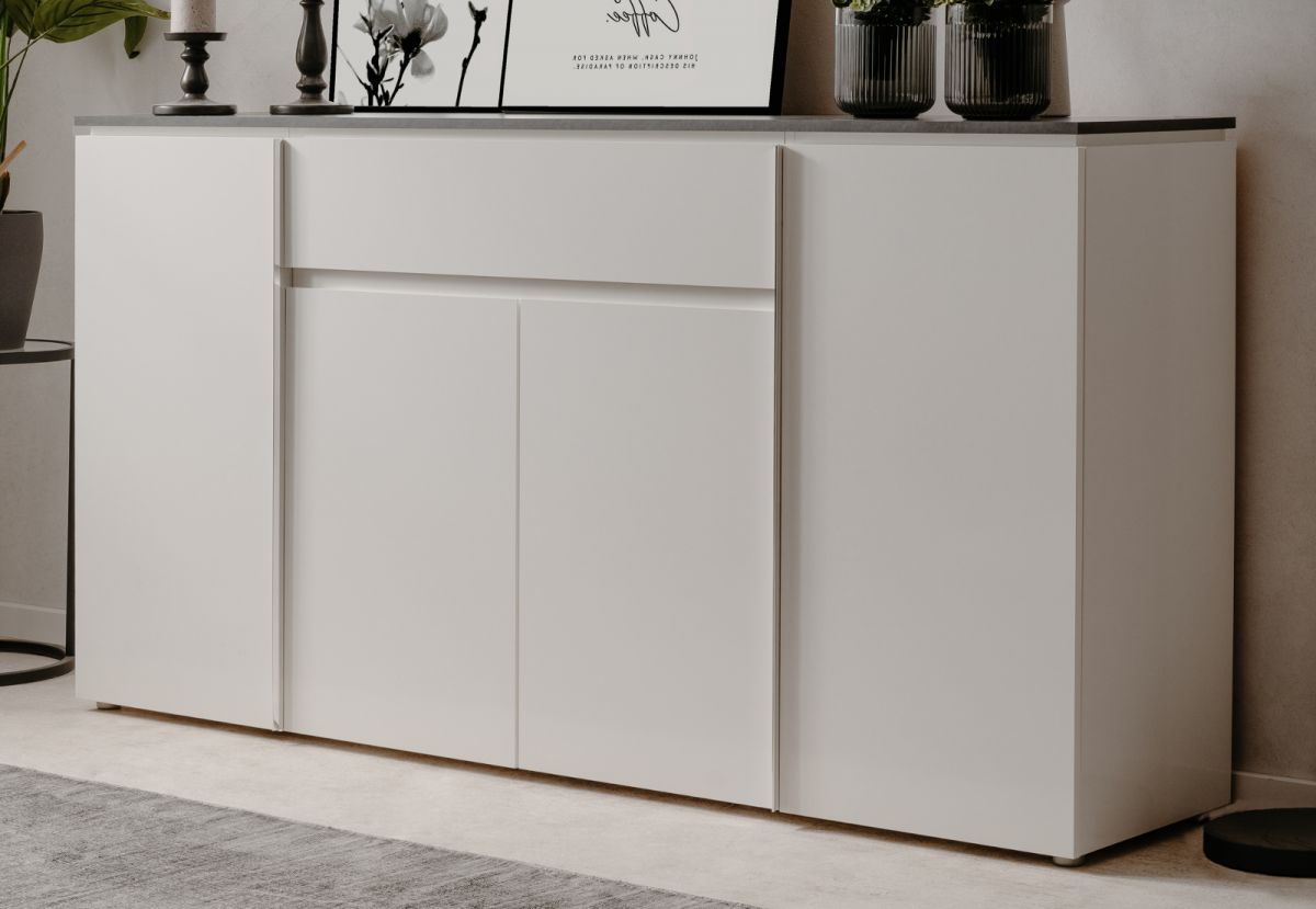 Sideboard Weiss Grau