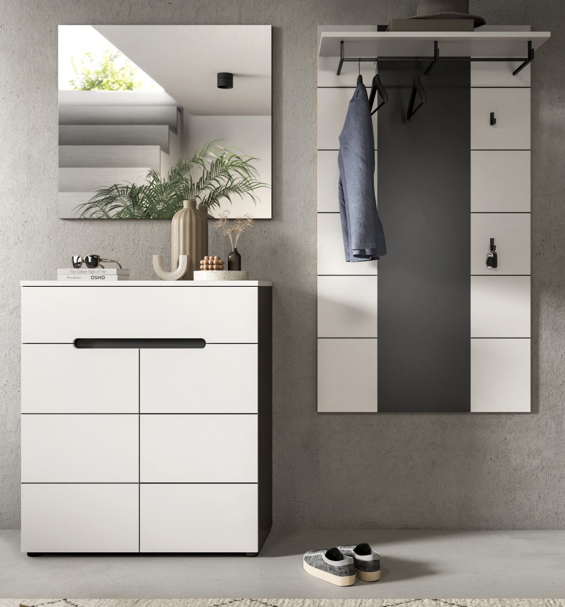 Garderobe Weis Grau