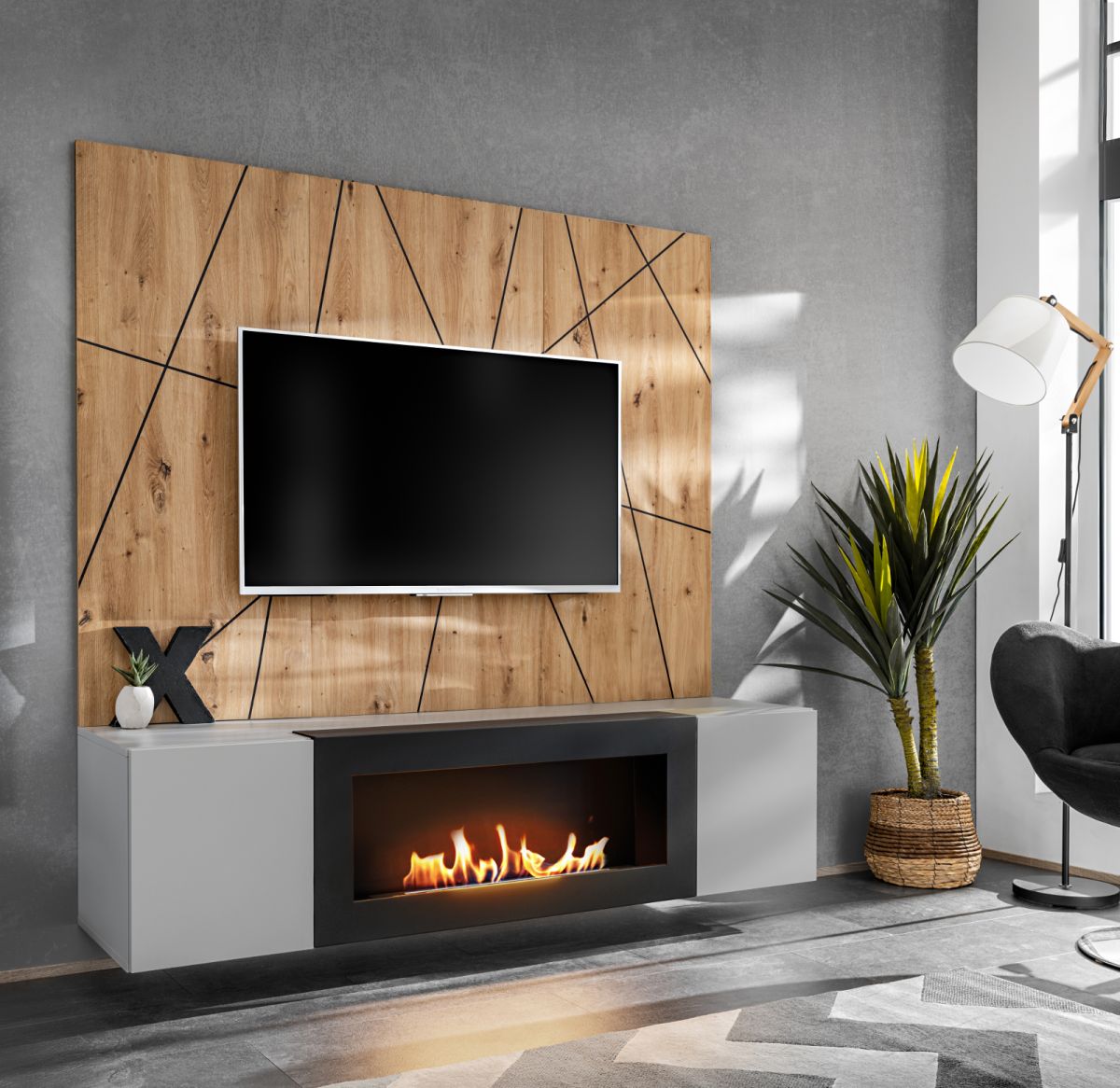 Tv Lowboard Mit Kamin Bioethanol