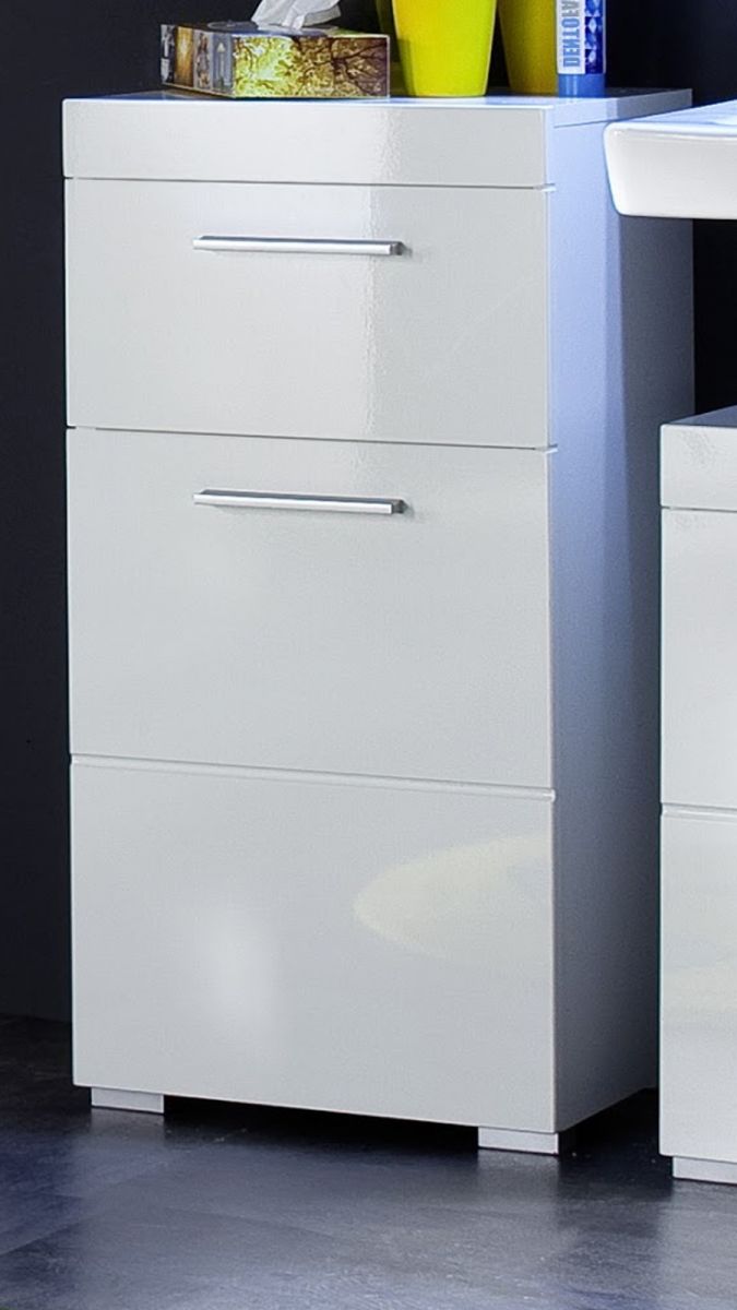 Badezimmer Unterschrank Wei Hochglanz