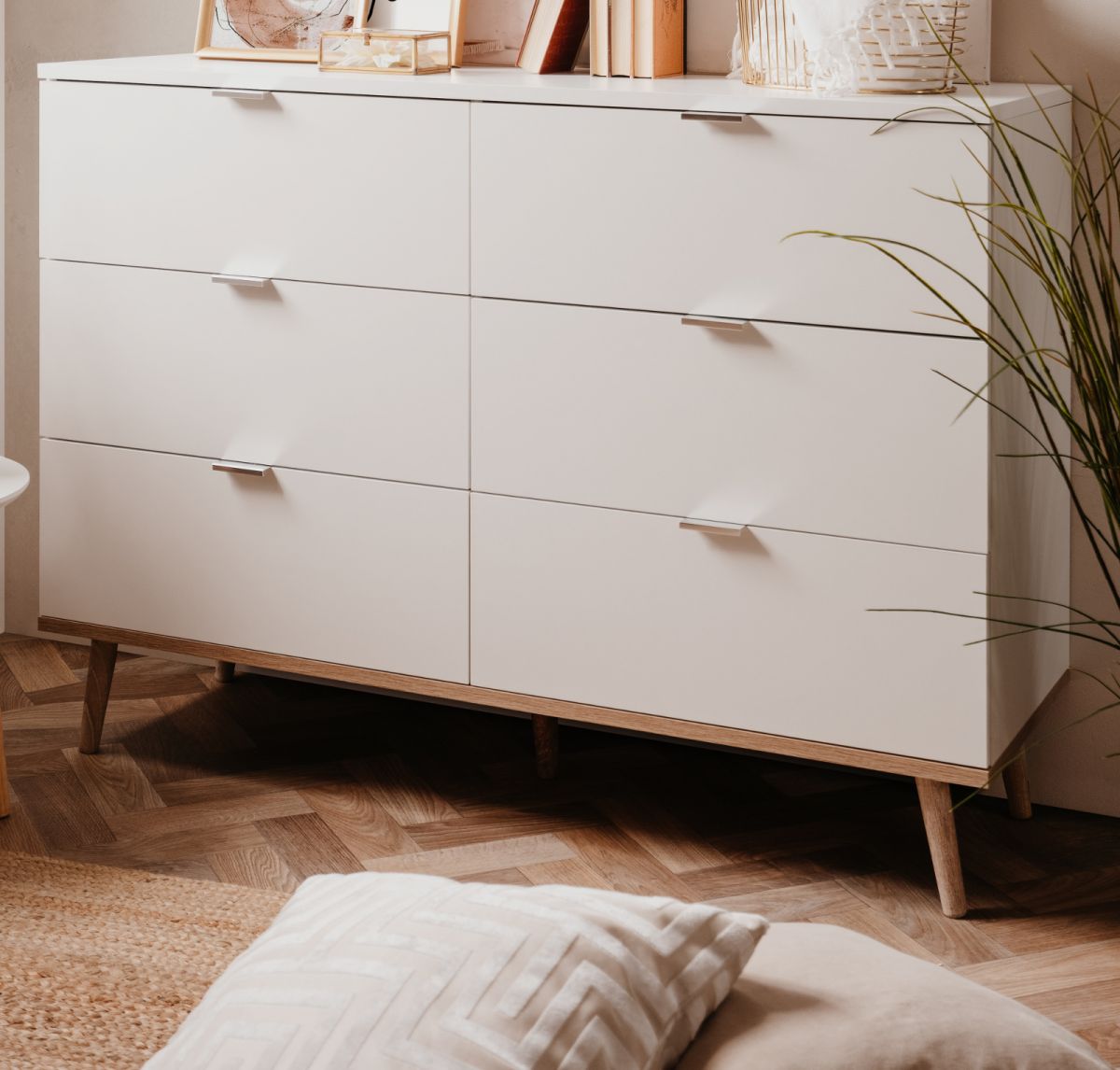 Kommode Weiss Eiche