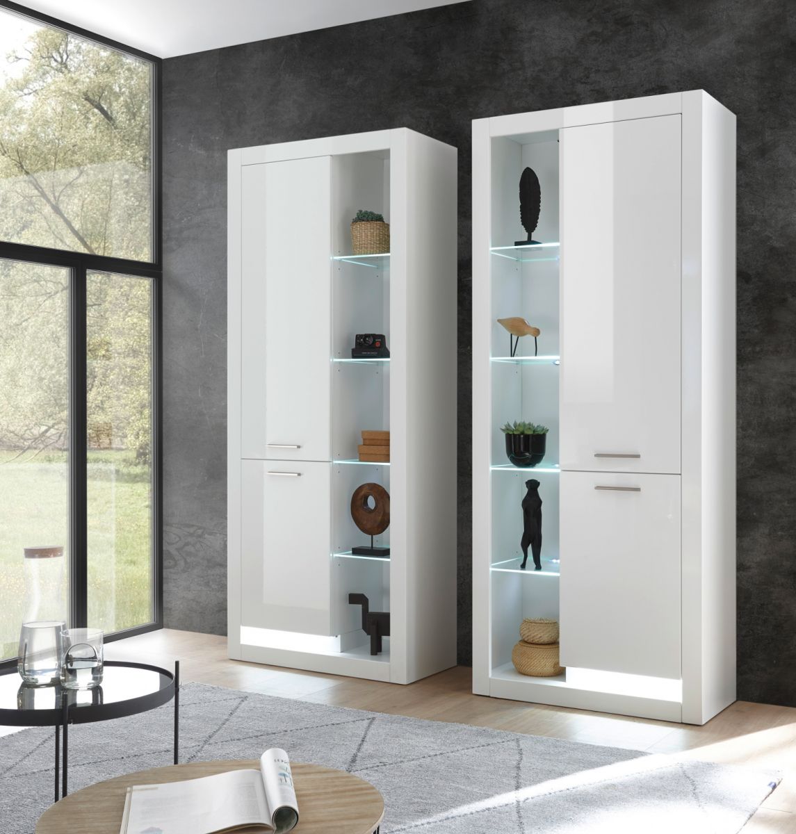 Vitrine Weiss Hochglanz