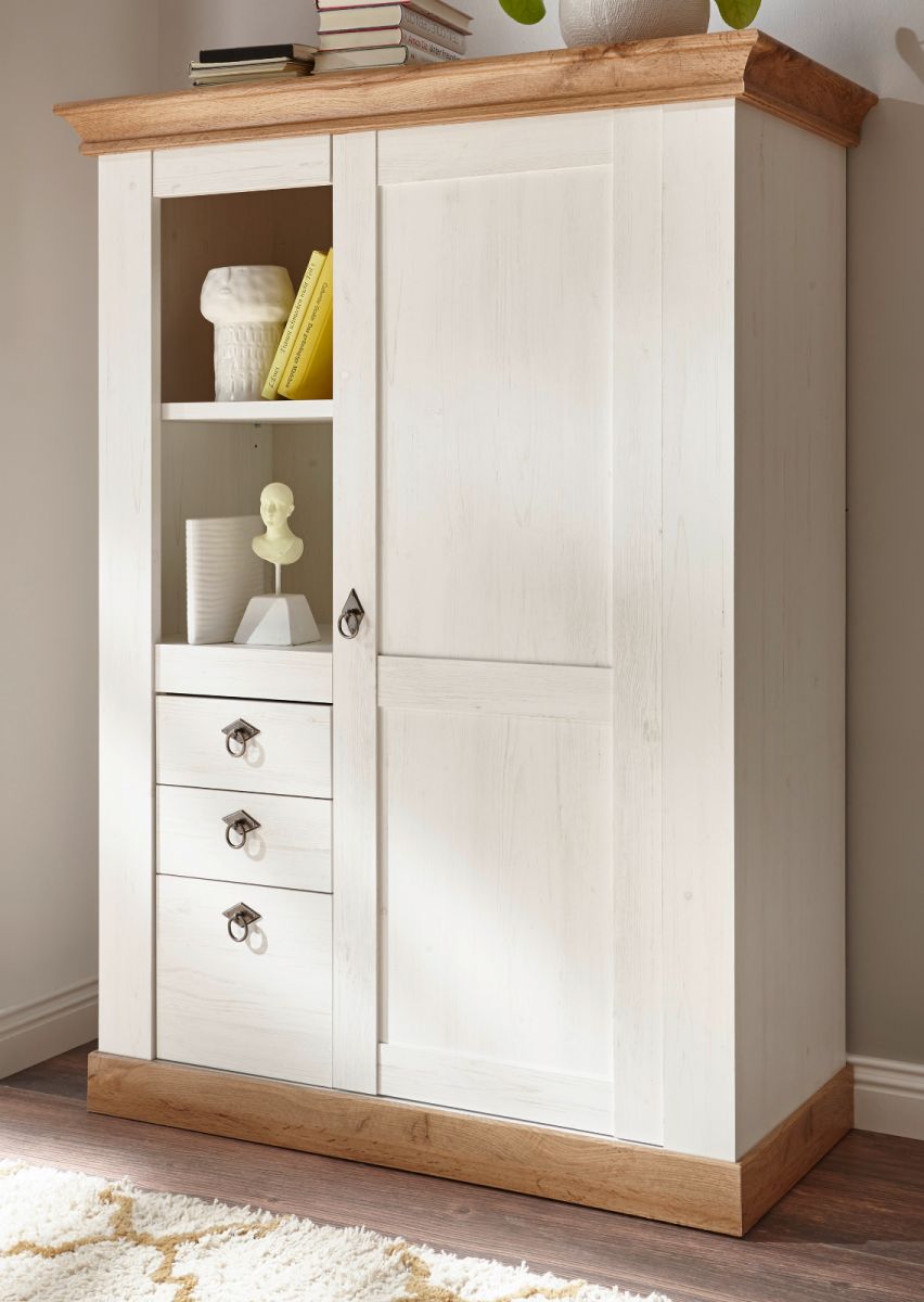 Highboard Weiss Landhaus