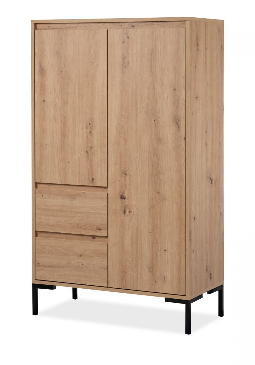 Highboard "Bastia" in Artisan Eiche 81 x 139 cm