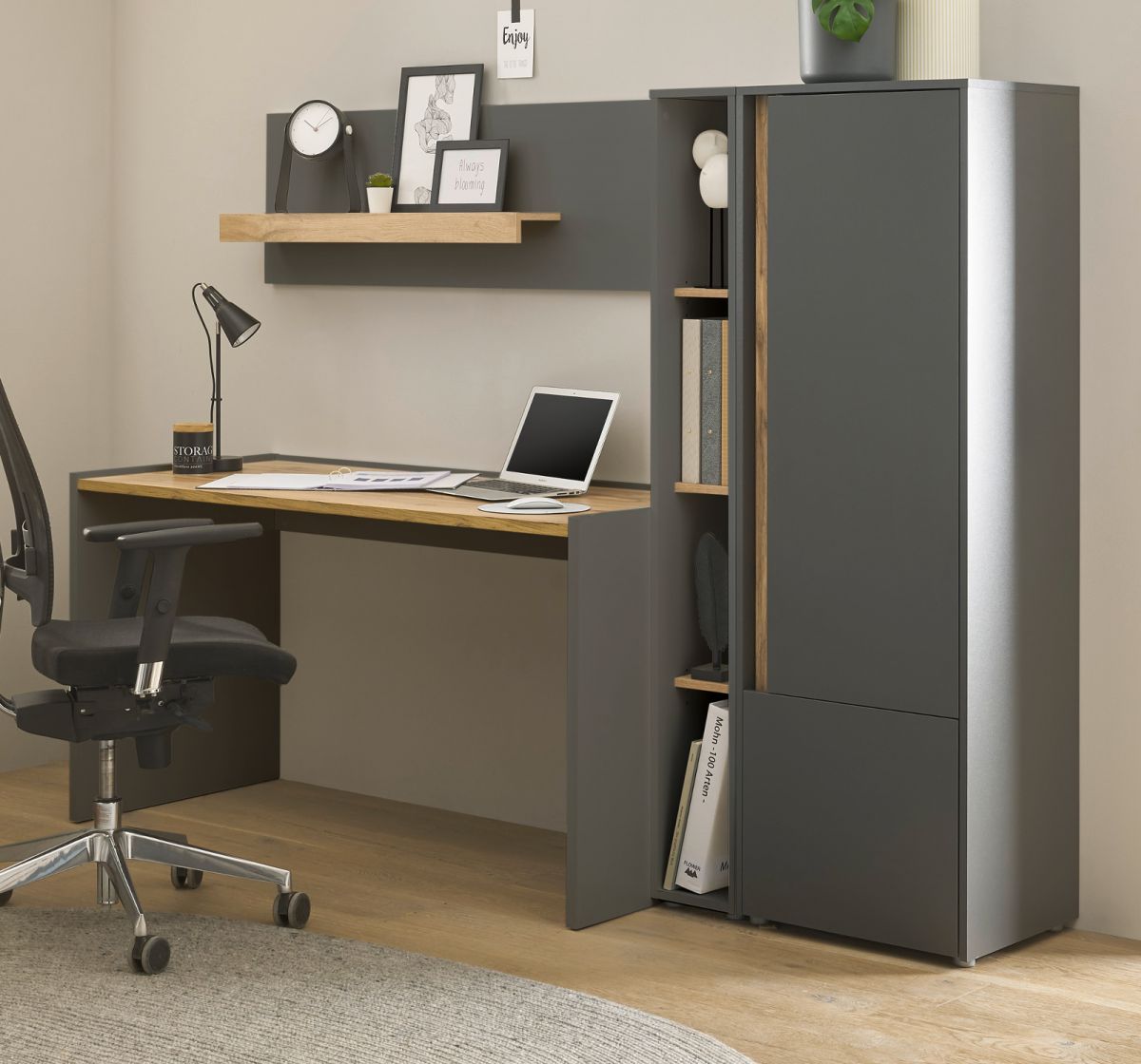 Schreibtisch Mit Aktenschrank