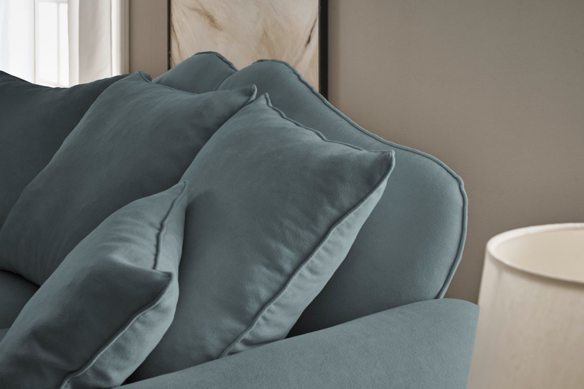 Sofa "Adelina" in grau Landhaus Couch 2-Sitzer 170 cm