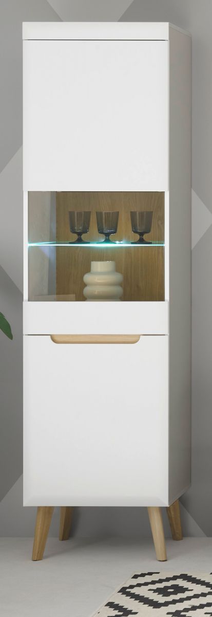 Stilvolle Vitrine Weiss Skandinavisch Bild